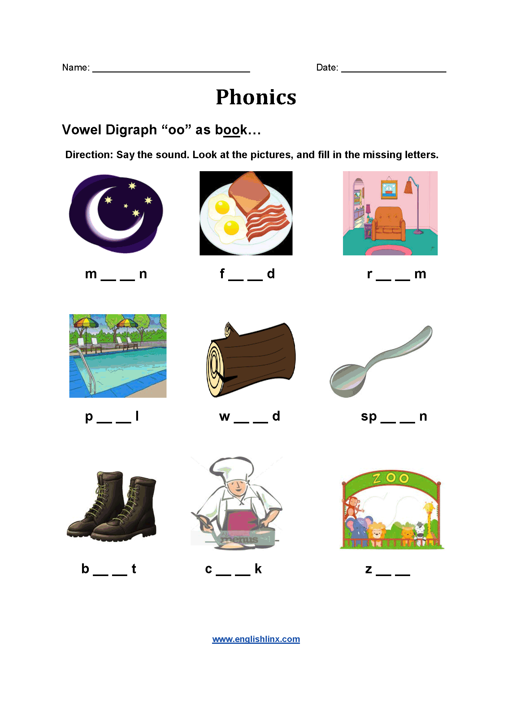 Englishlinx Phonics Worksheets