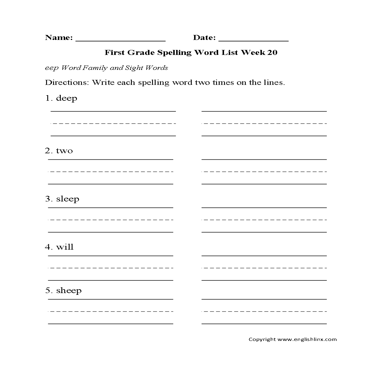 Writing Numbers In Words Worksheet 1 20 Food Ideas