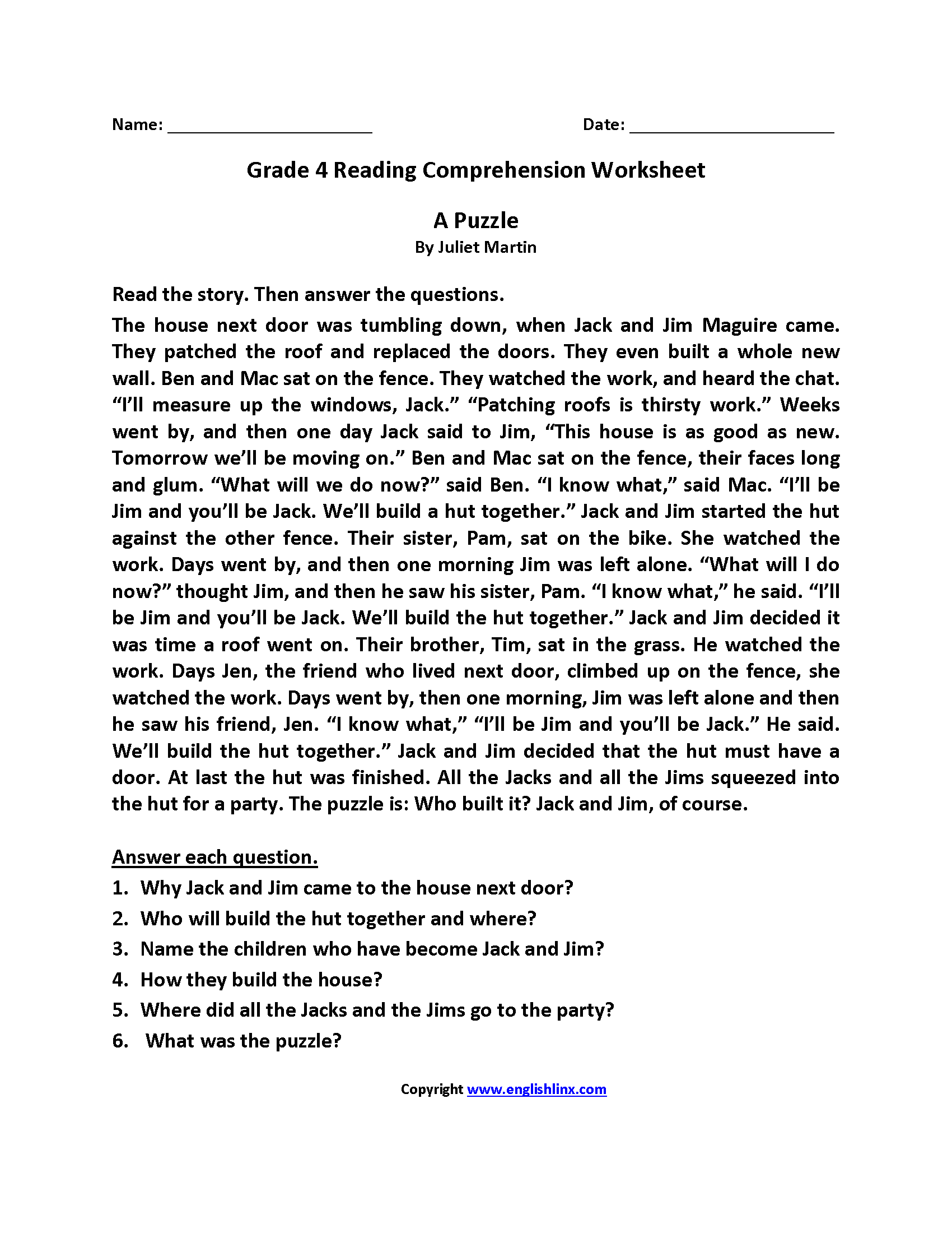 Reading Worksheets Fourth Grade Reading Worksheets Reading Worksheets Fourth Grade Reading Worksheets