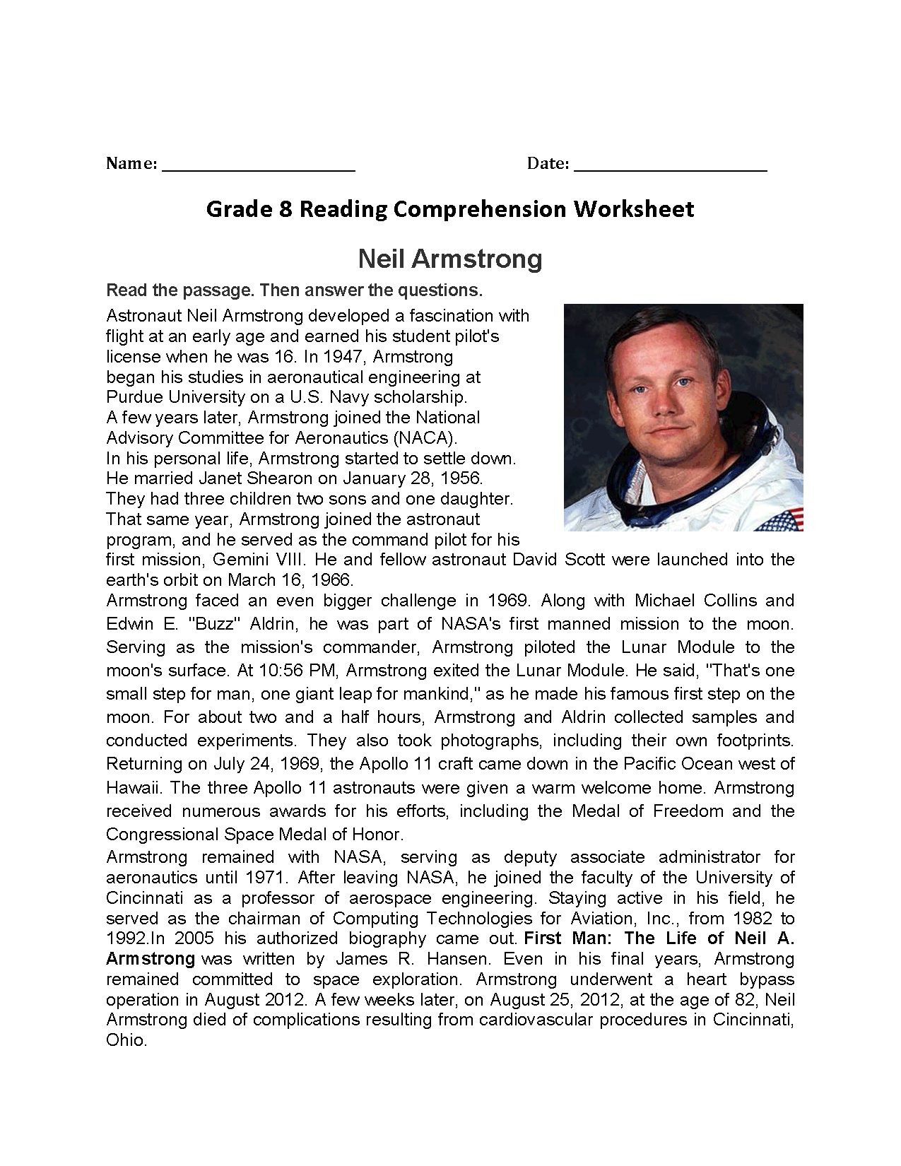 Reading For Grade 8 Reading For Grade 8