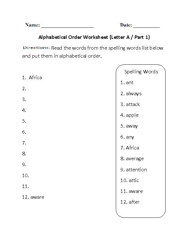 Englishlinx Alphabet Worksheets