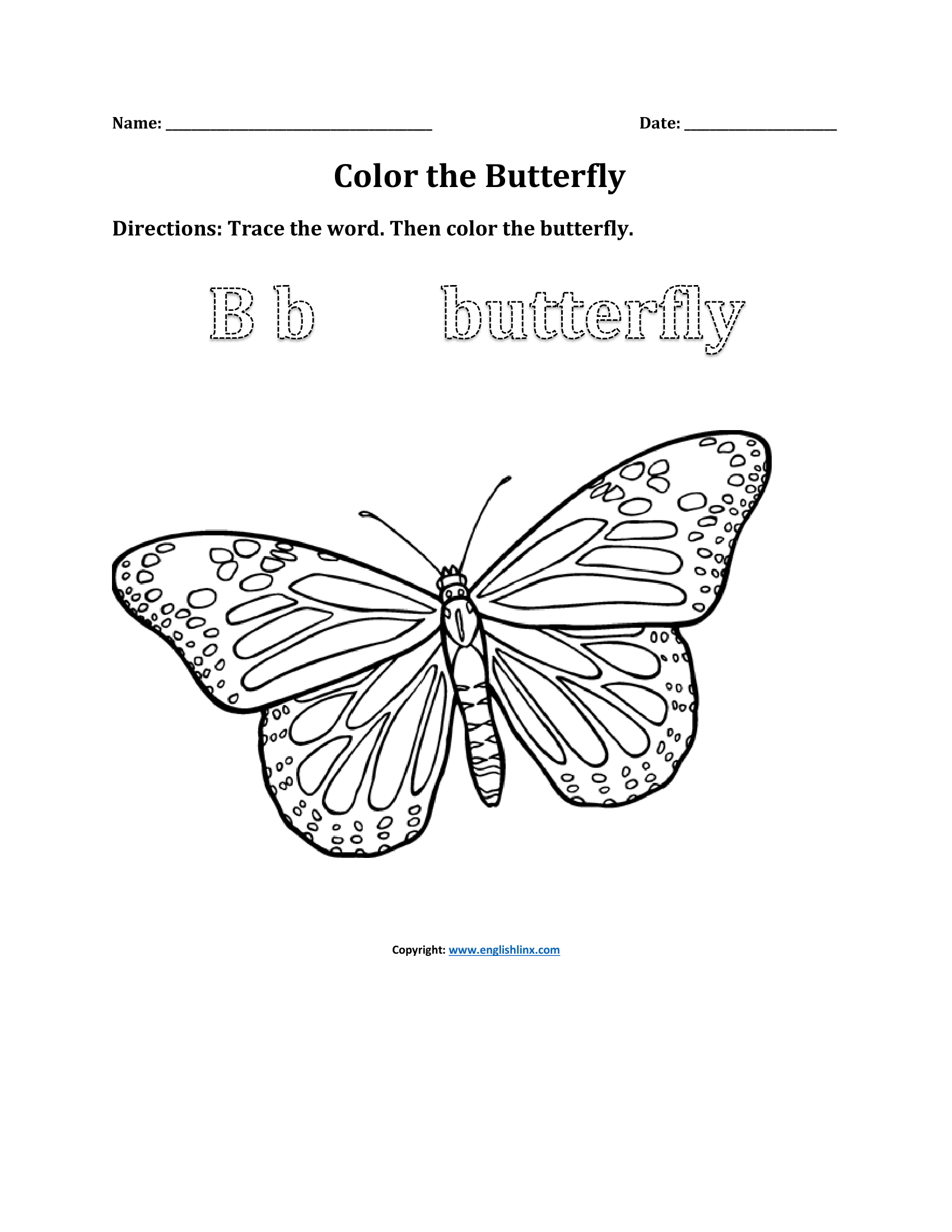 Color the Butterfly