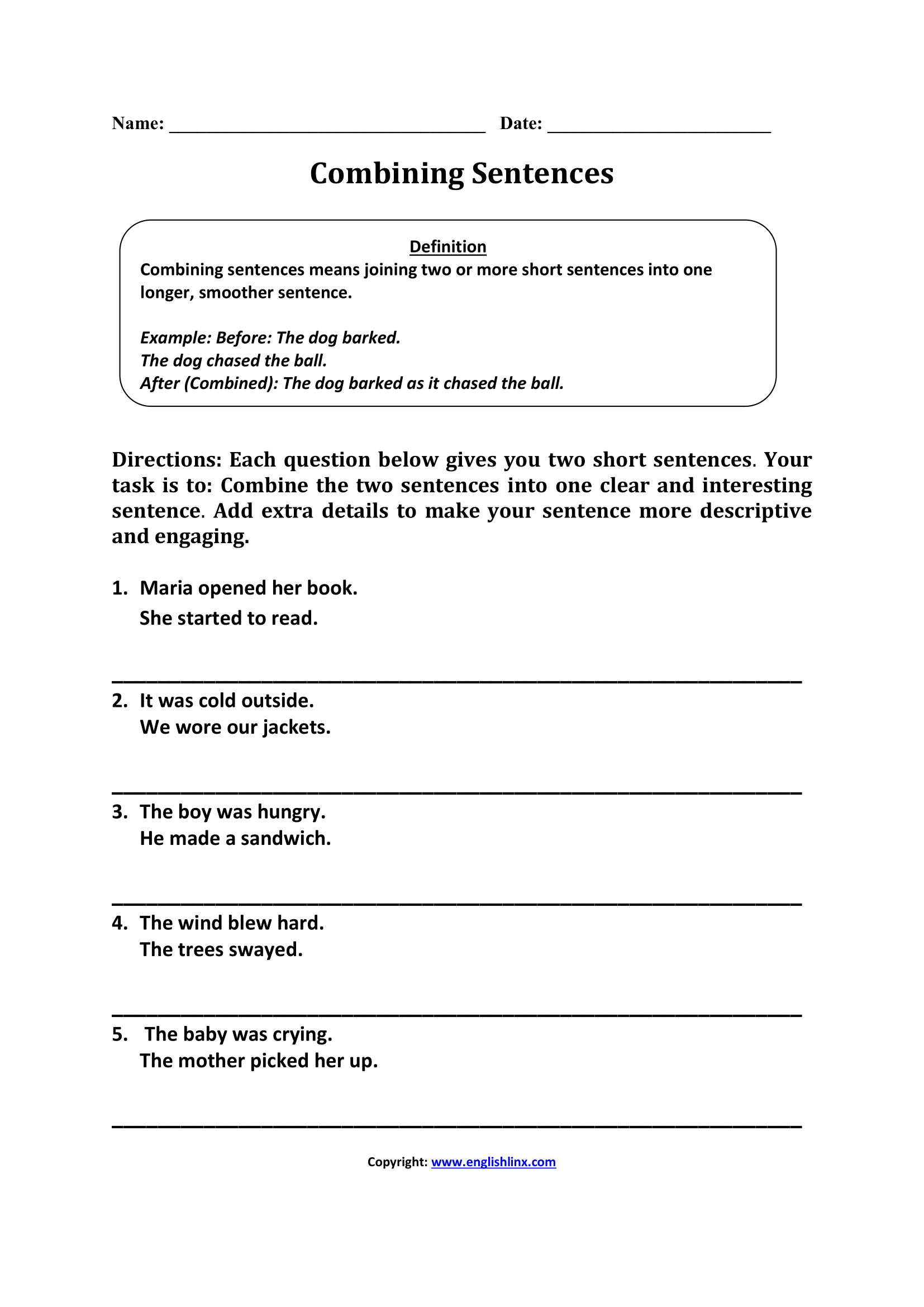 5th Grade Writing Worksheets | Printable Writing Practice for Fifth Grade