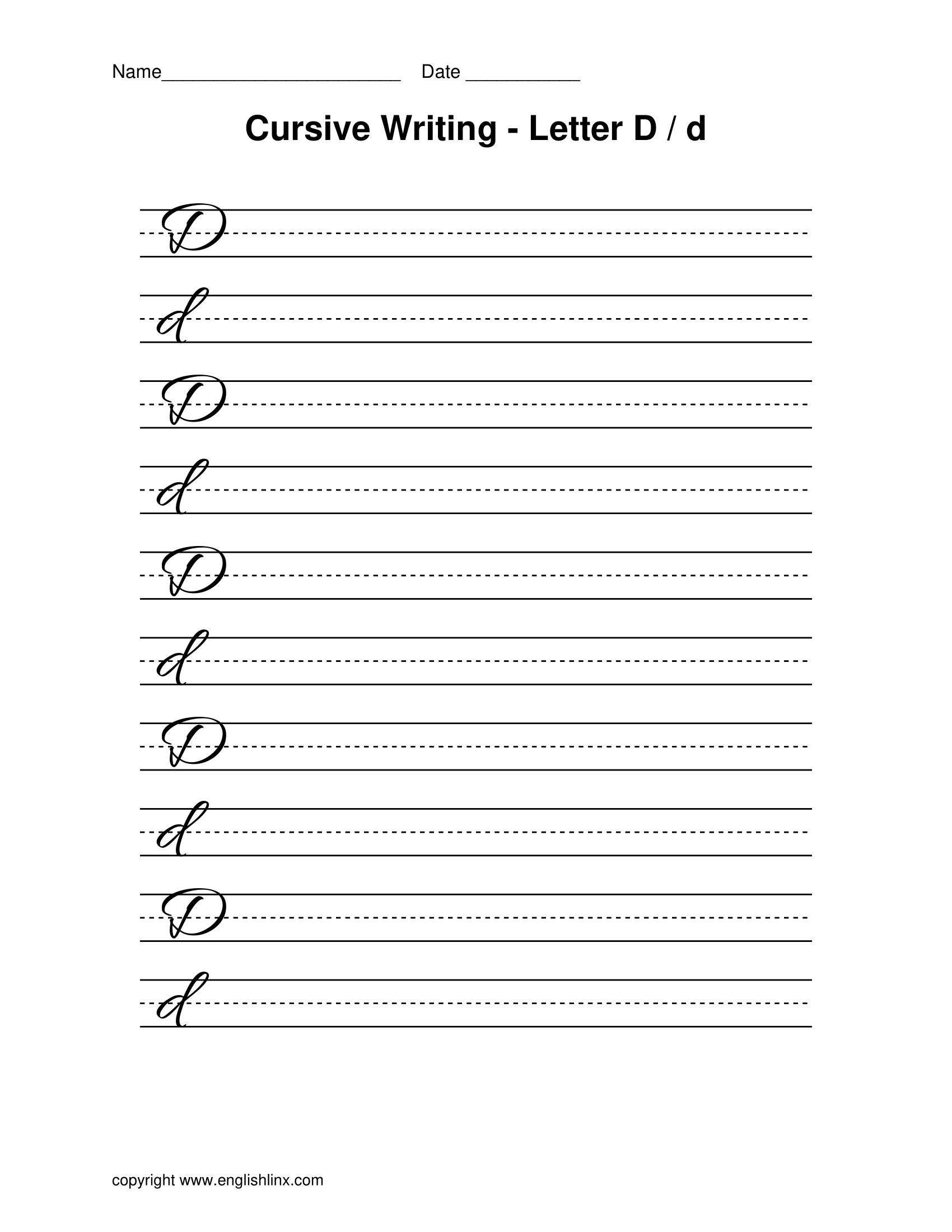 Alphabet Cursive Writing Worksheets | Free A–Z Cursive Alphabet Practice