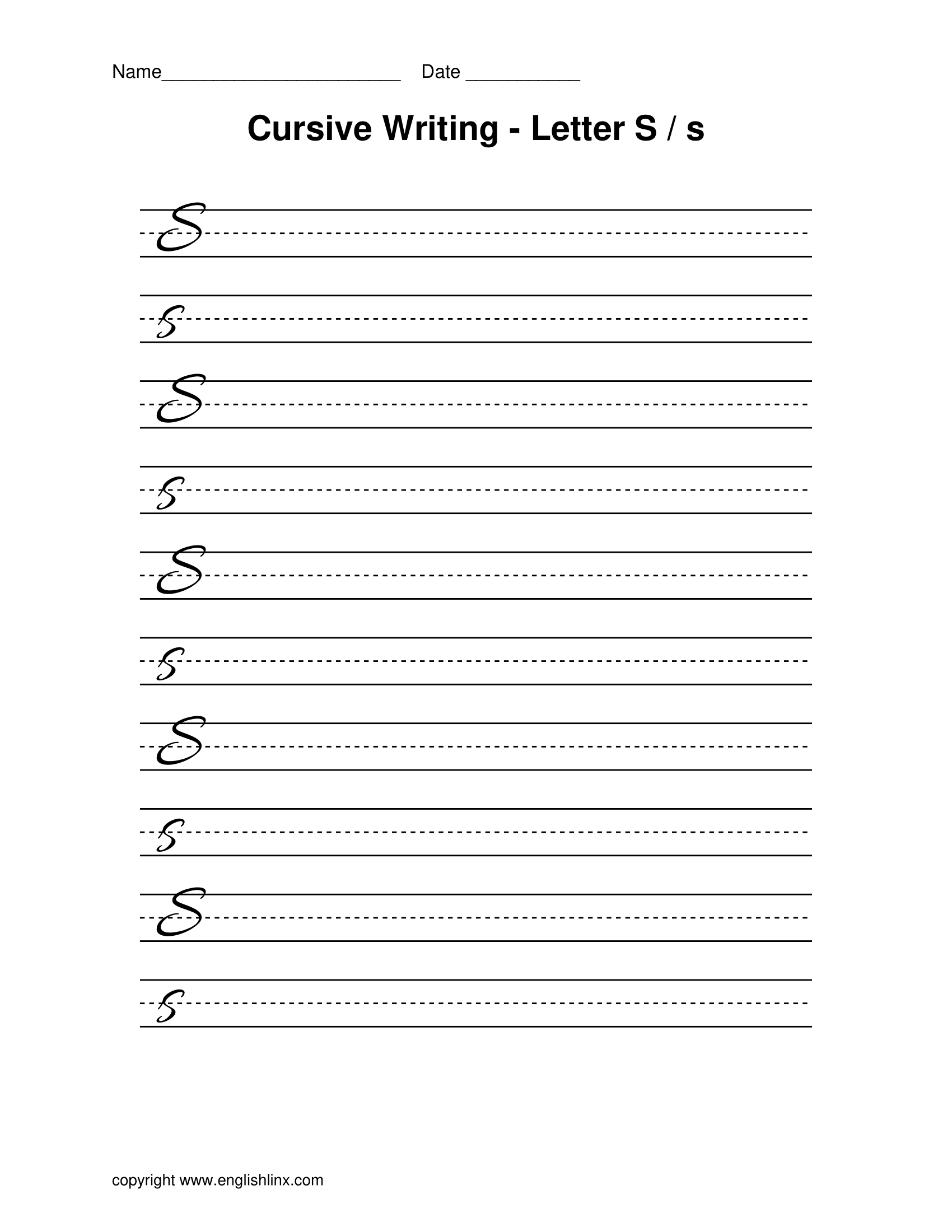 Alphabet Cursive Writing Worksheets | Free A–Z Cursive Alphabet Practice