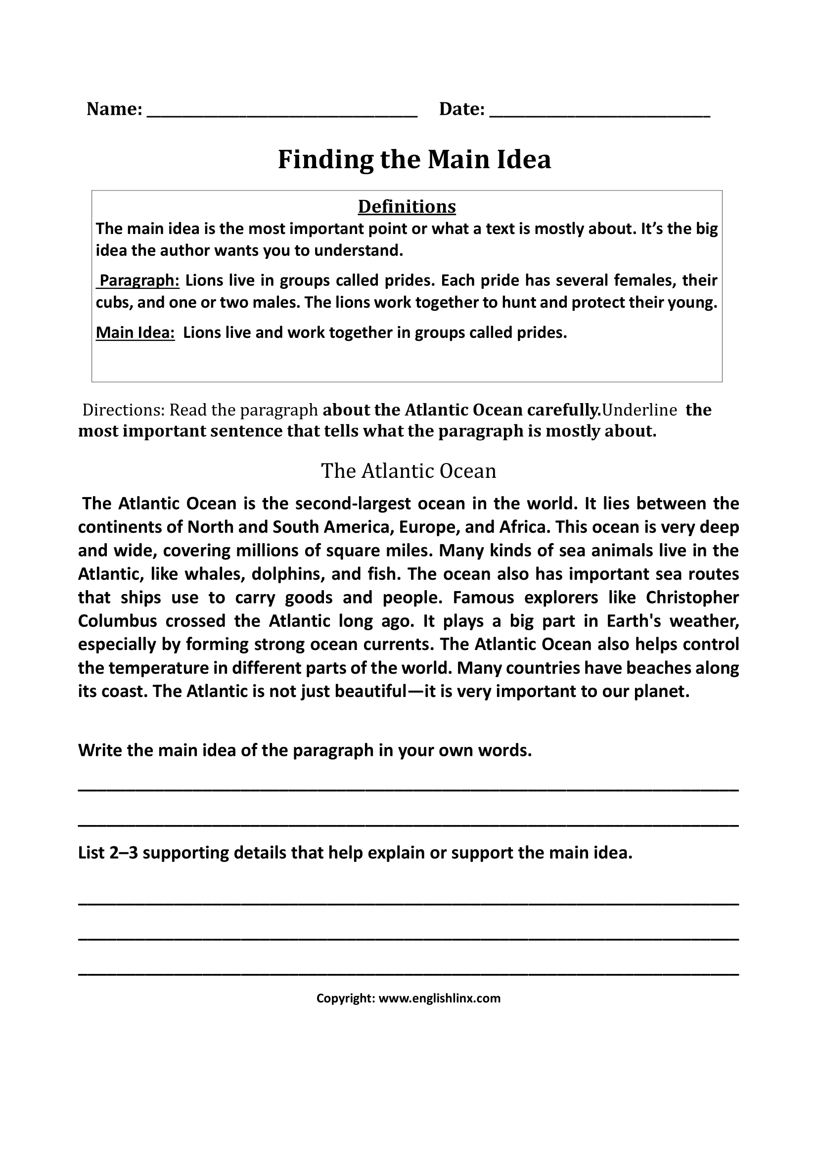 5th Grade Writing Worksheets | Printable Writing Practice for Fifth Grade