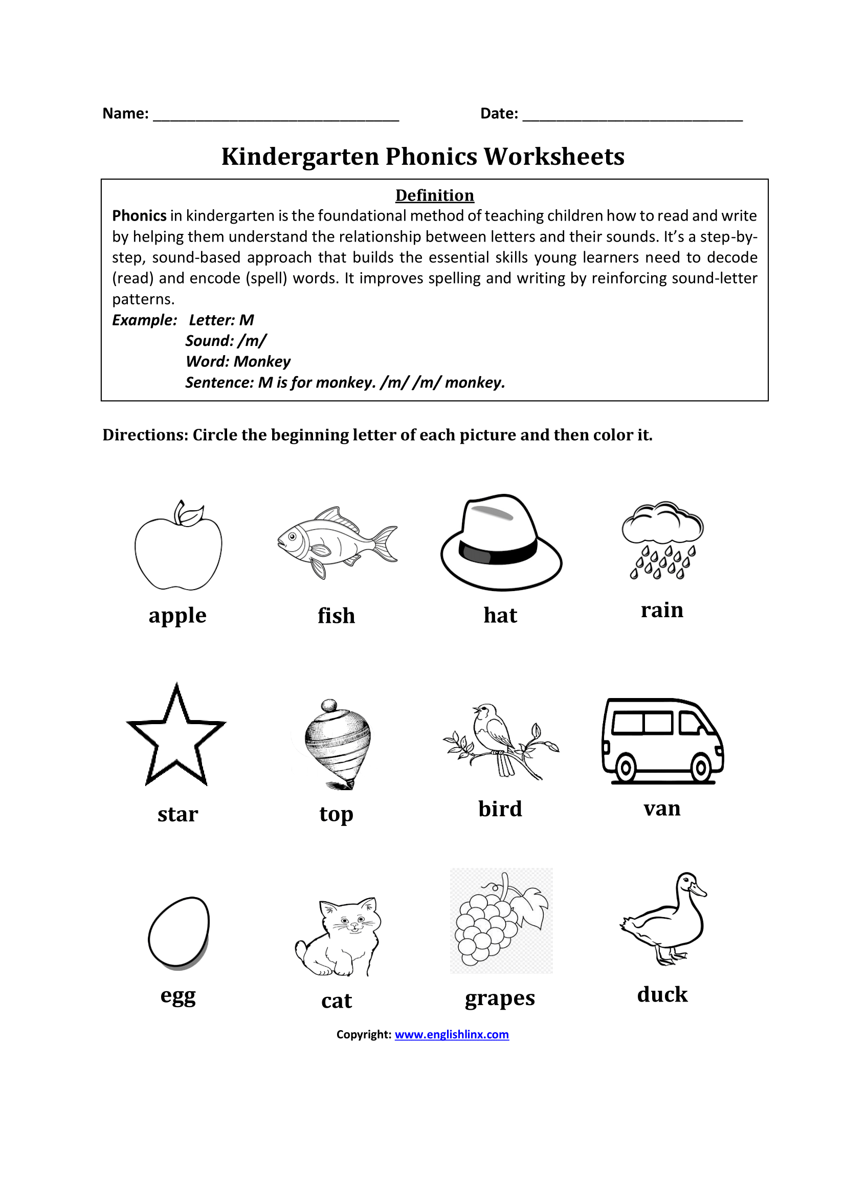 Phonics Worksheets | Printable Phonics, Vowels, and Consonants Activities