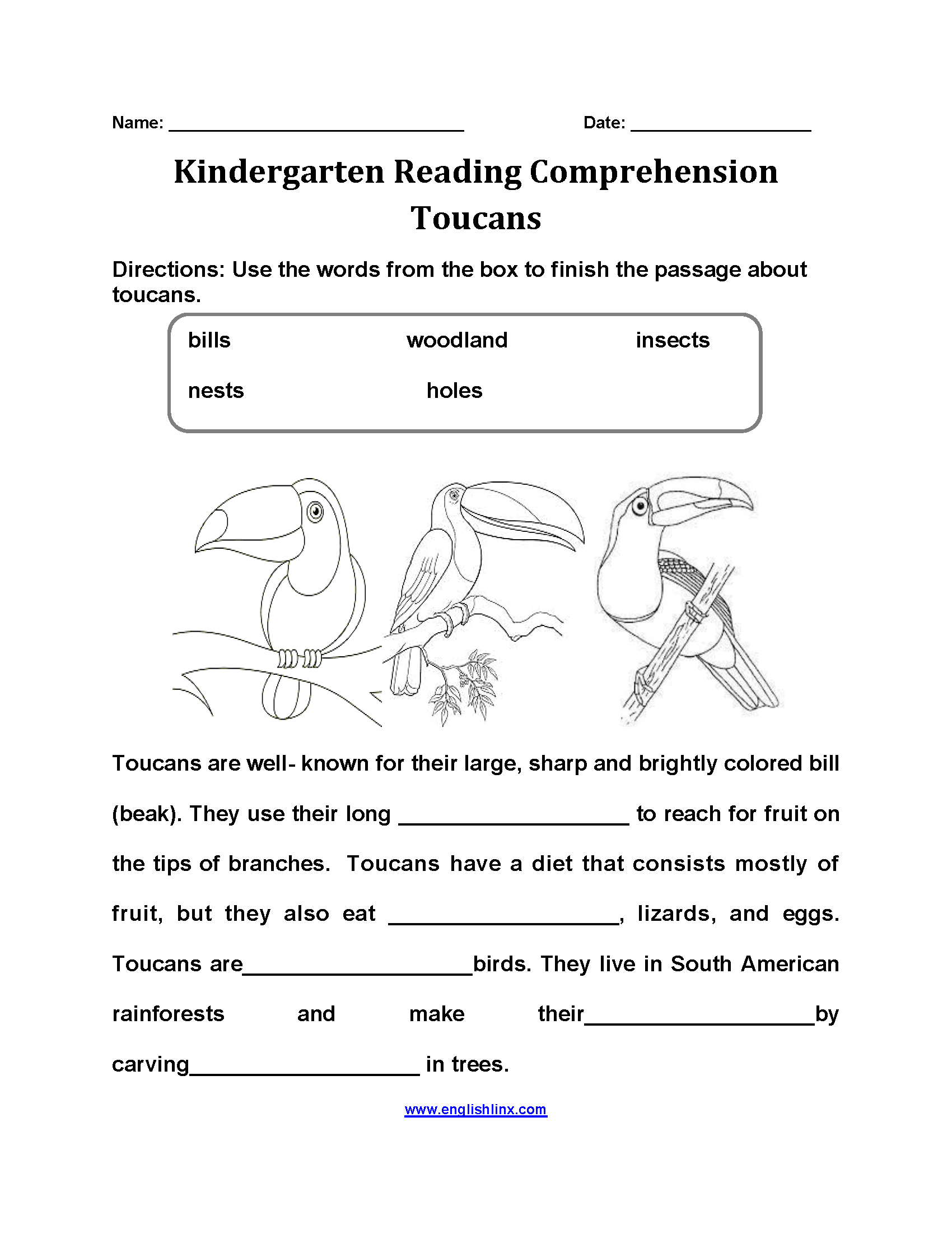 Kindergarten Reading Comprehension Worksheets Free Printable Passages Kindergarten Reading Comprehension Worksheets Free Printable Passages