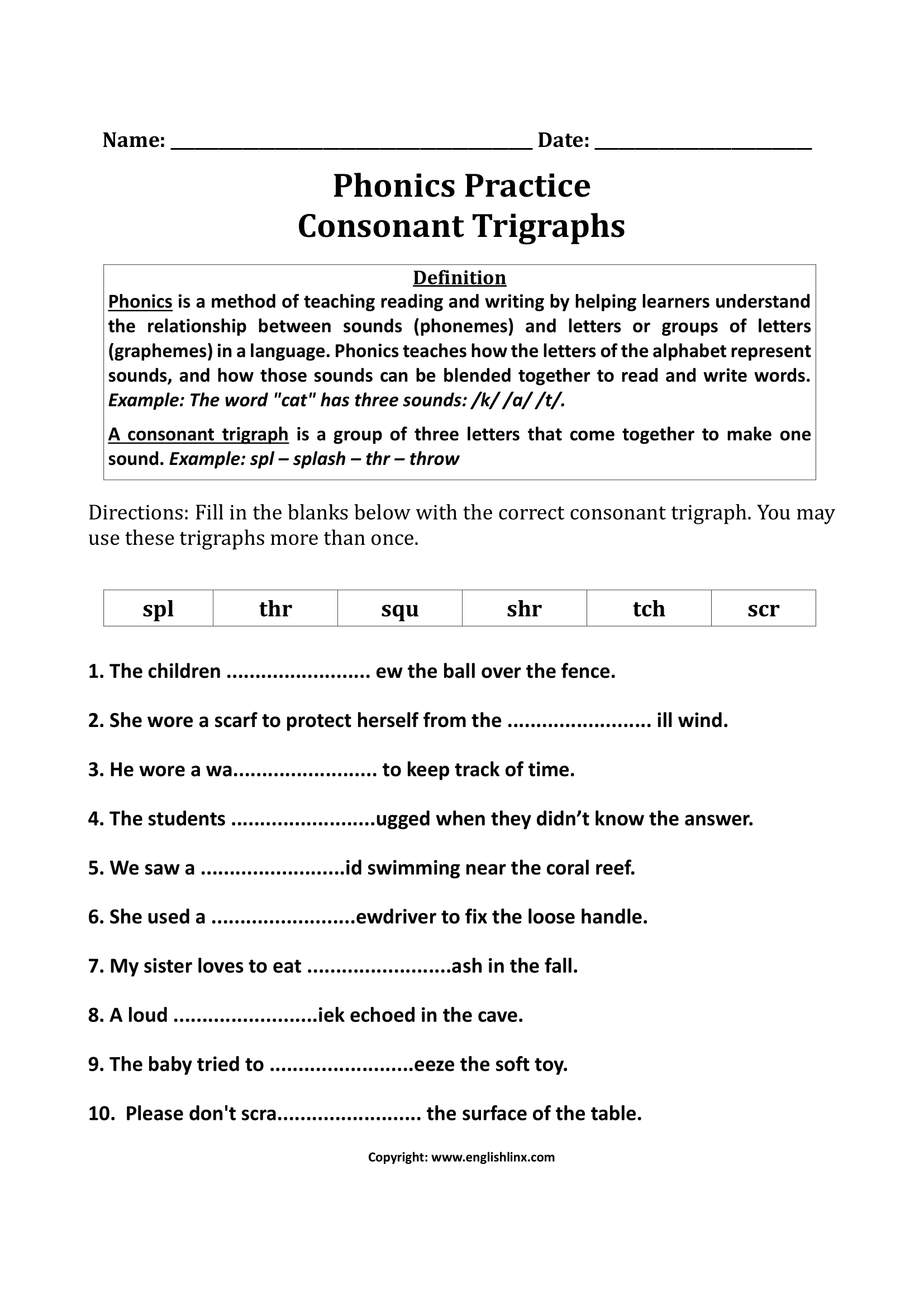 Phonics Worksheets | Printable Phonics, Vowels, and Consonants Activities