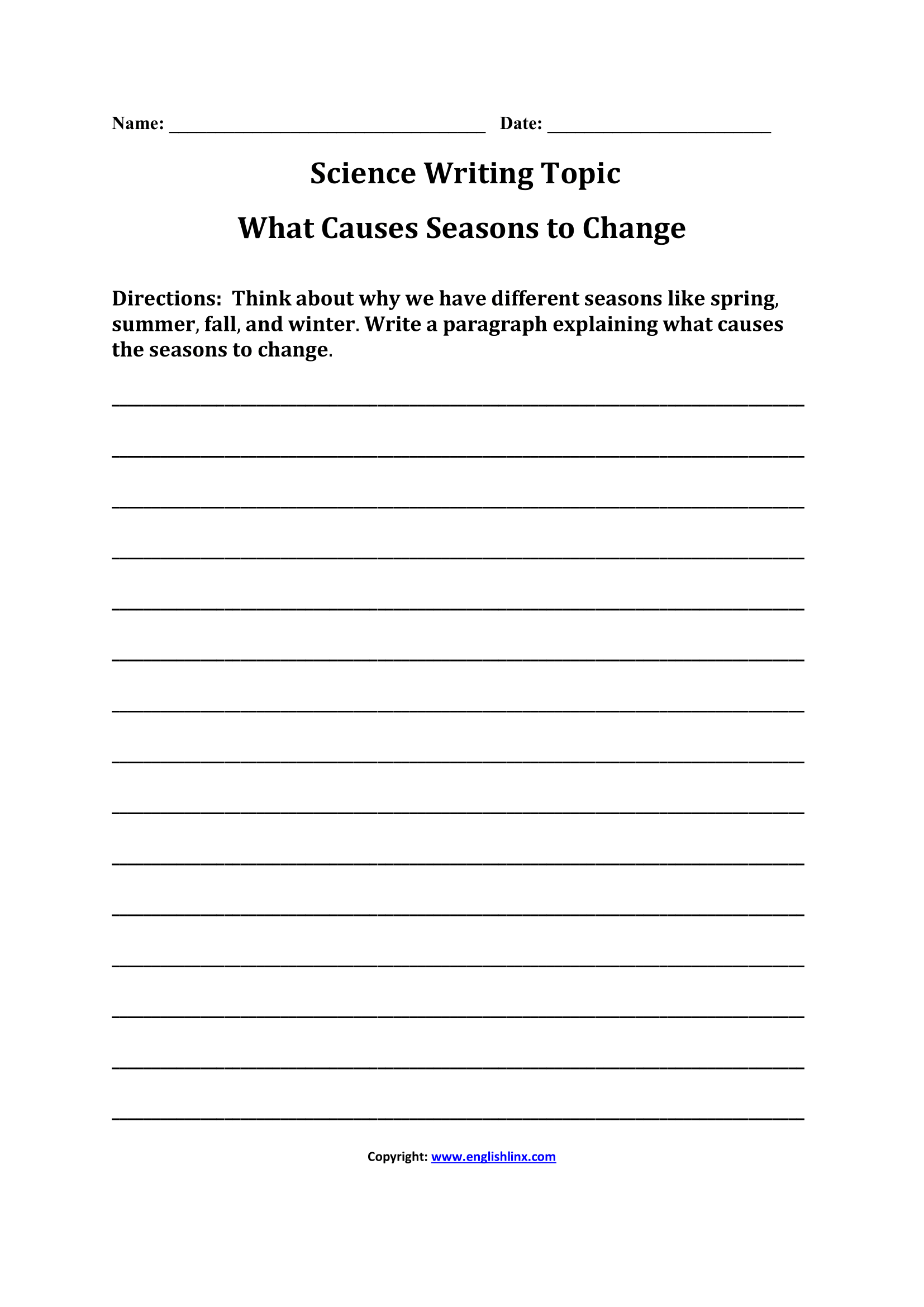 4th Grade Writing Worksheets | Printable Writing Practice for Fourth Grade