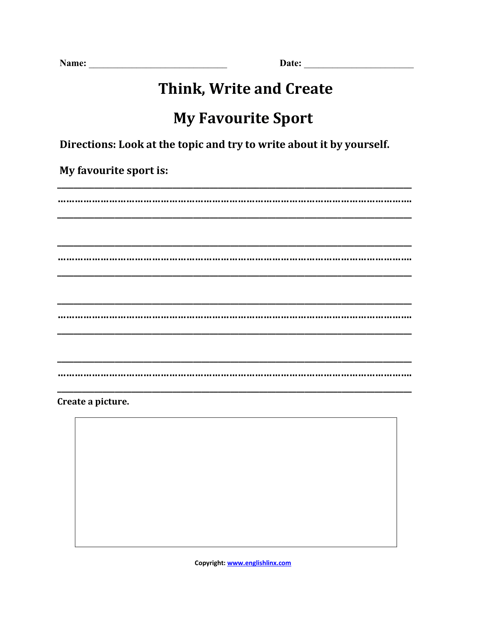 Kindergarten Writing Worksheets | Printable Early Writing Practice