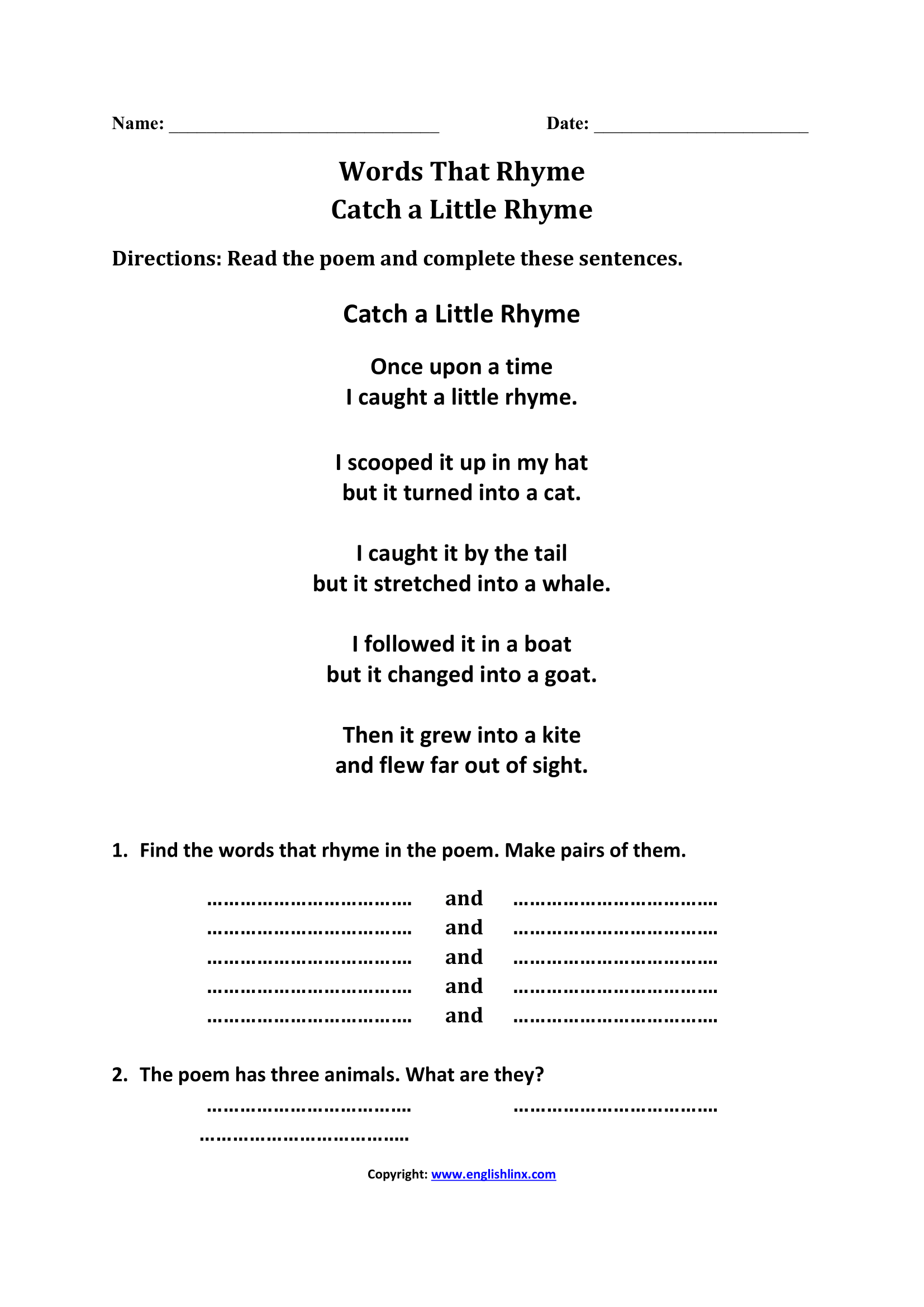 1st Grade Writing Worksheets | Printable First Grade Writing Practice